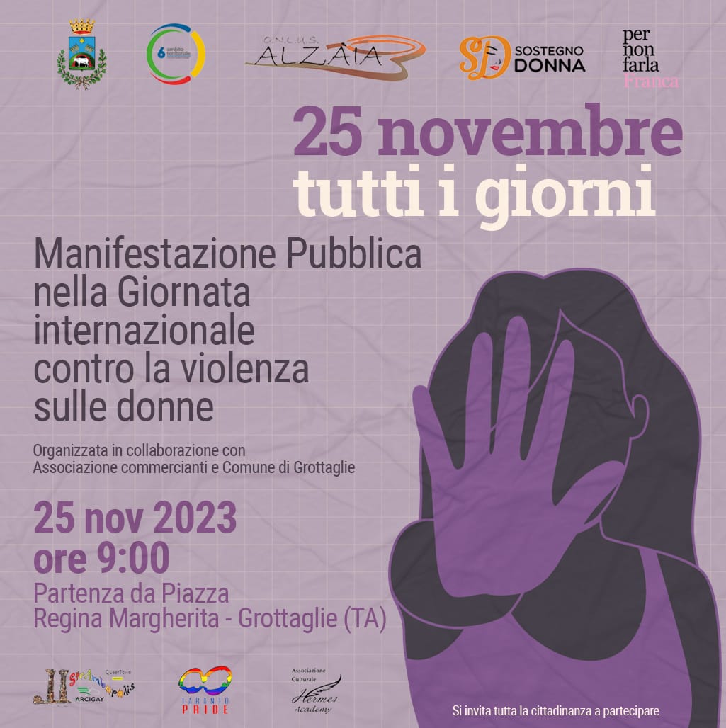 Giornata contro la violenza sulle donne, le iniziative di Alzàia Onlus - CosmoPolis